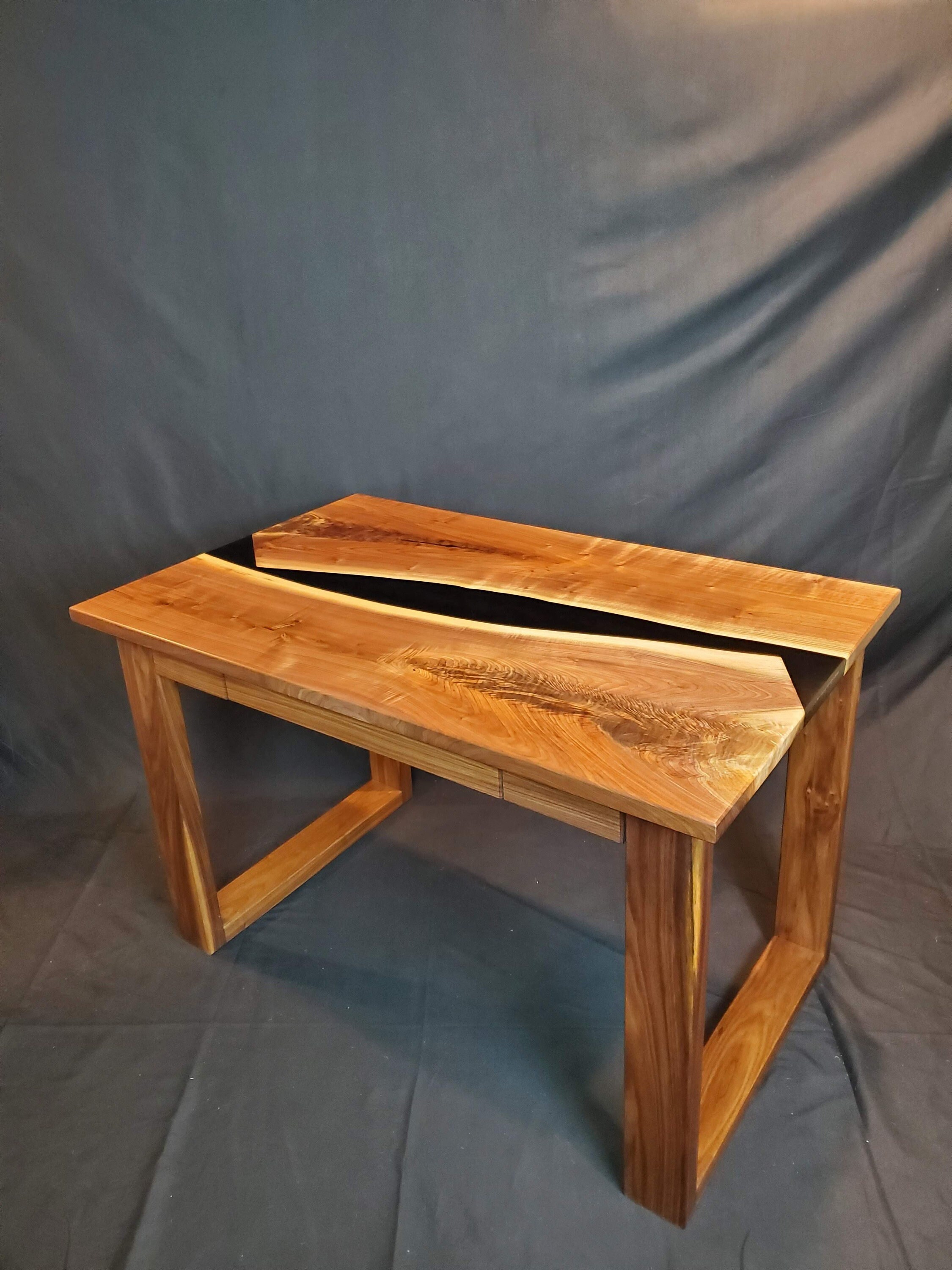 Live Edge Black Walnut River Desk - Etsy
