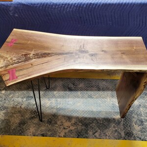 Live Edge Entryway Waterfall Table - Etsy
