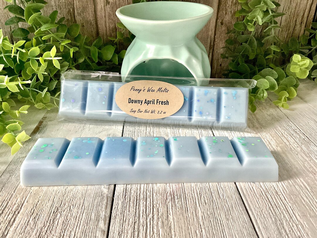 Downy April Fresh, 3.2 Oz Wax Snap Bar, Strong Scented Wax Melts ...