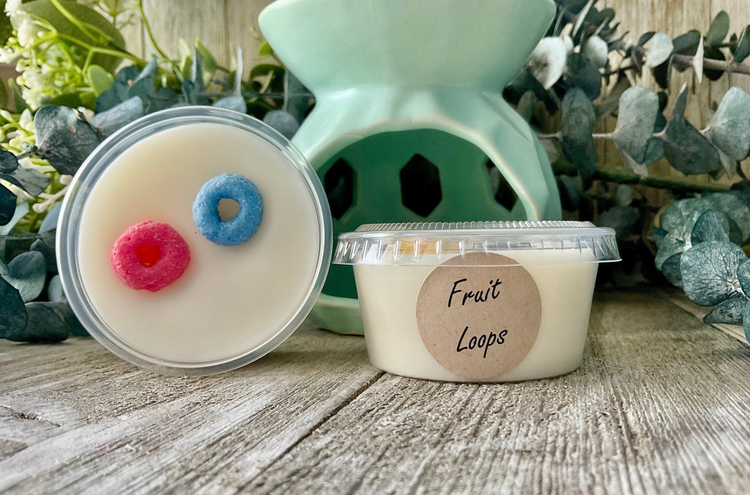 Fruit Loops Cereal Wax Melts, 2 oz Cup, Strong Scented Wax Melt, Cereal ...