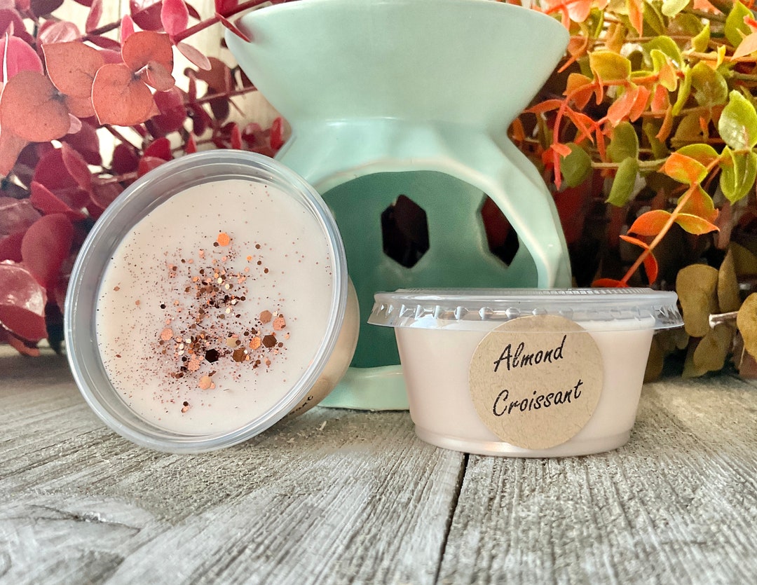 Almond Croissant Wax Melt 2 Oz Shot Cup Strong Scented Wax - Etsy
