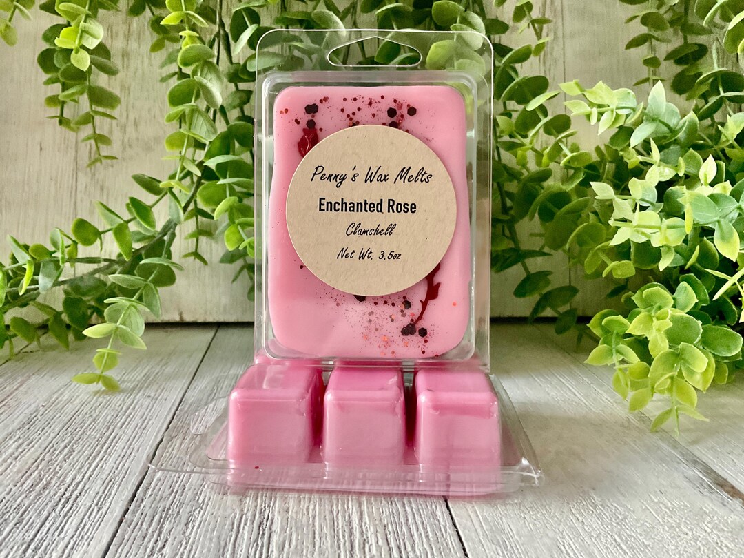Enchanted Rose Wax Melt Cubes, 3.5 Oz Clamshell, STRONG Scented Wax ...