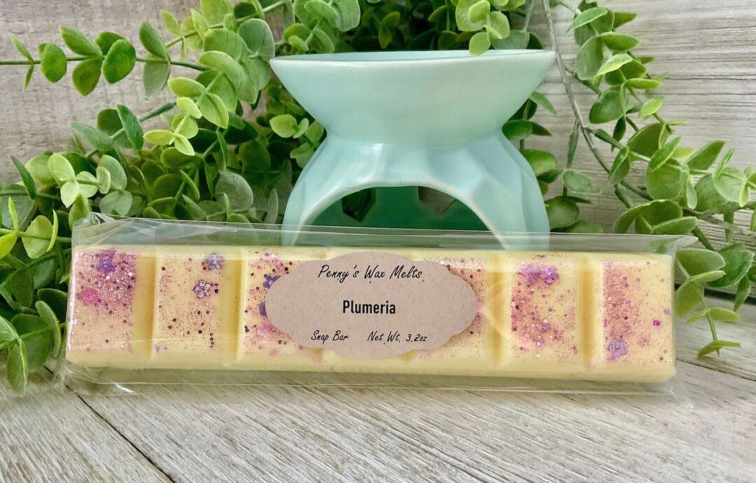 Plumeria Wax Melt Snap Bar, 3.2 Oz Wax Snap Bar, XL Wax Bar, Soy Blend ...