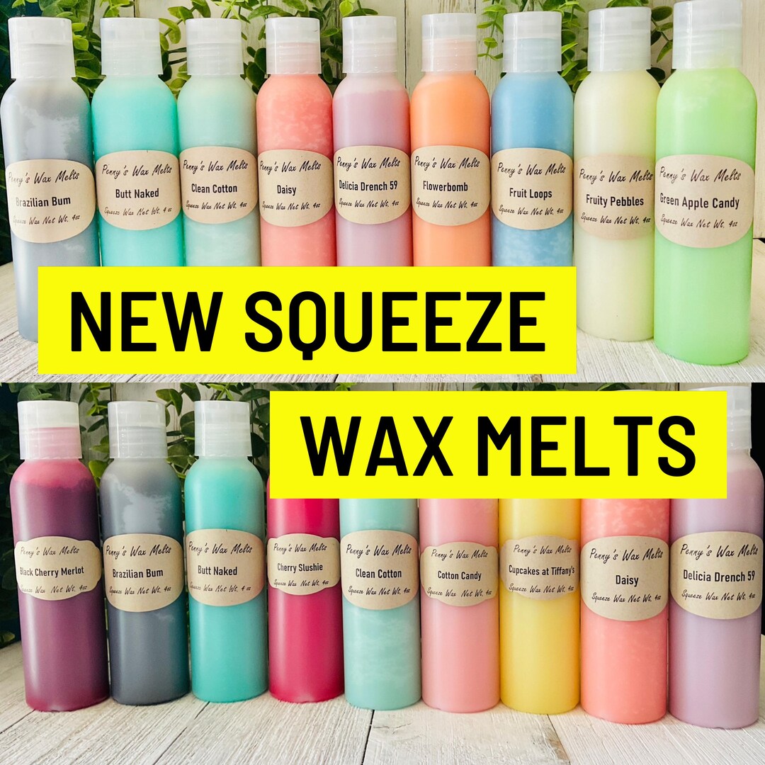 Soy Squeeze Wax Melts: 4 Oz Bottle, Choose Your Scent, 68 Scent Choices ...