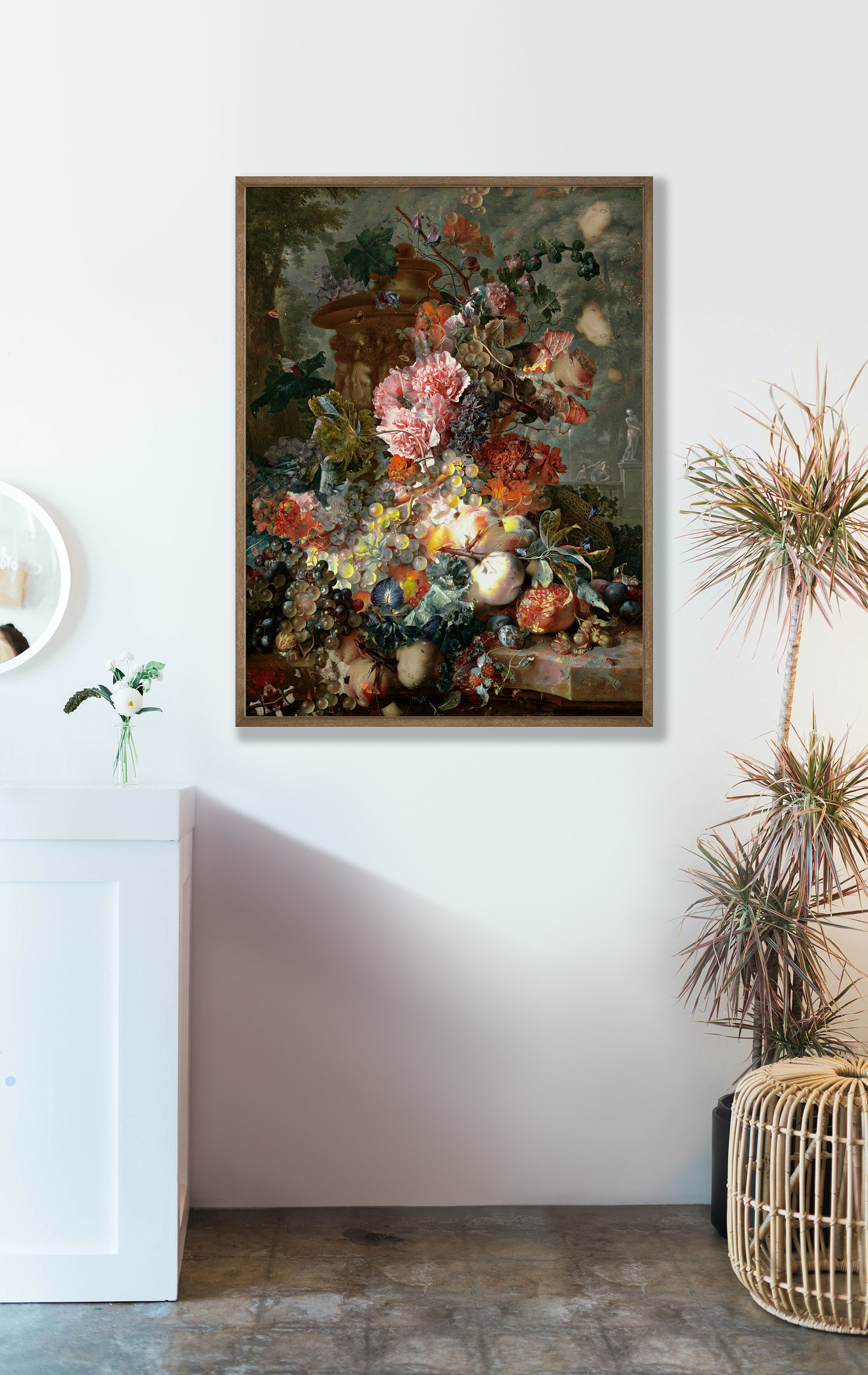 Vintage Floral Still Life Altered Antique Oil Painting | Etsy