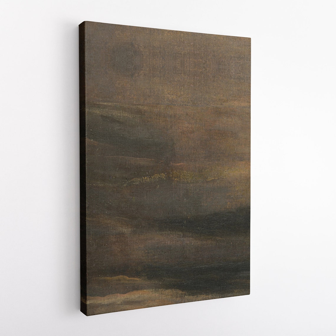 Earth Tone Minimal Abstract Painting Antique Oil Art Print - Etsy