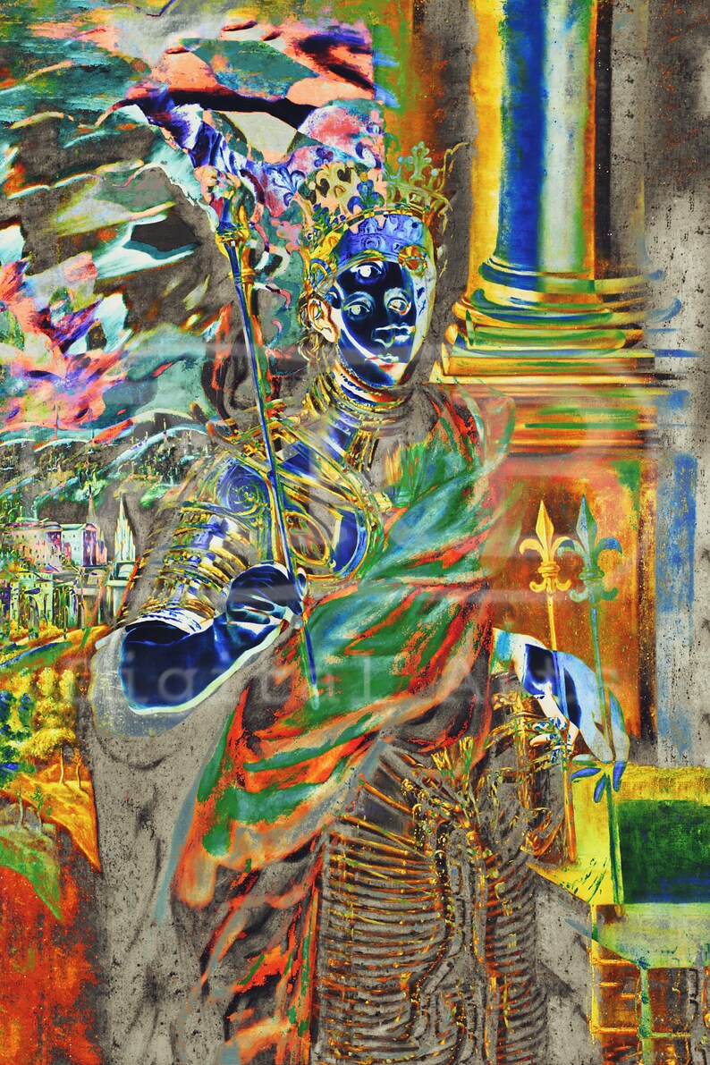 Neon Color Abstract Trippy Wall Art Altered Painting after | Etsy