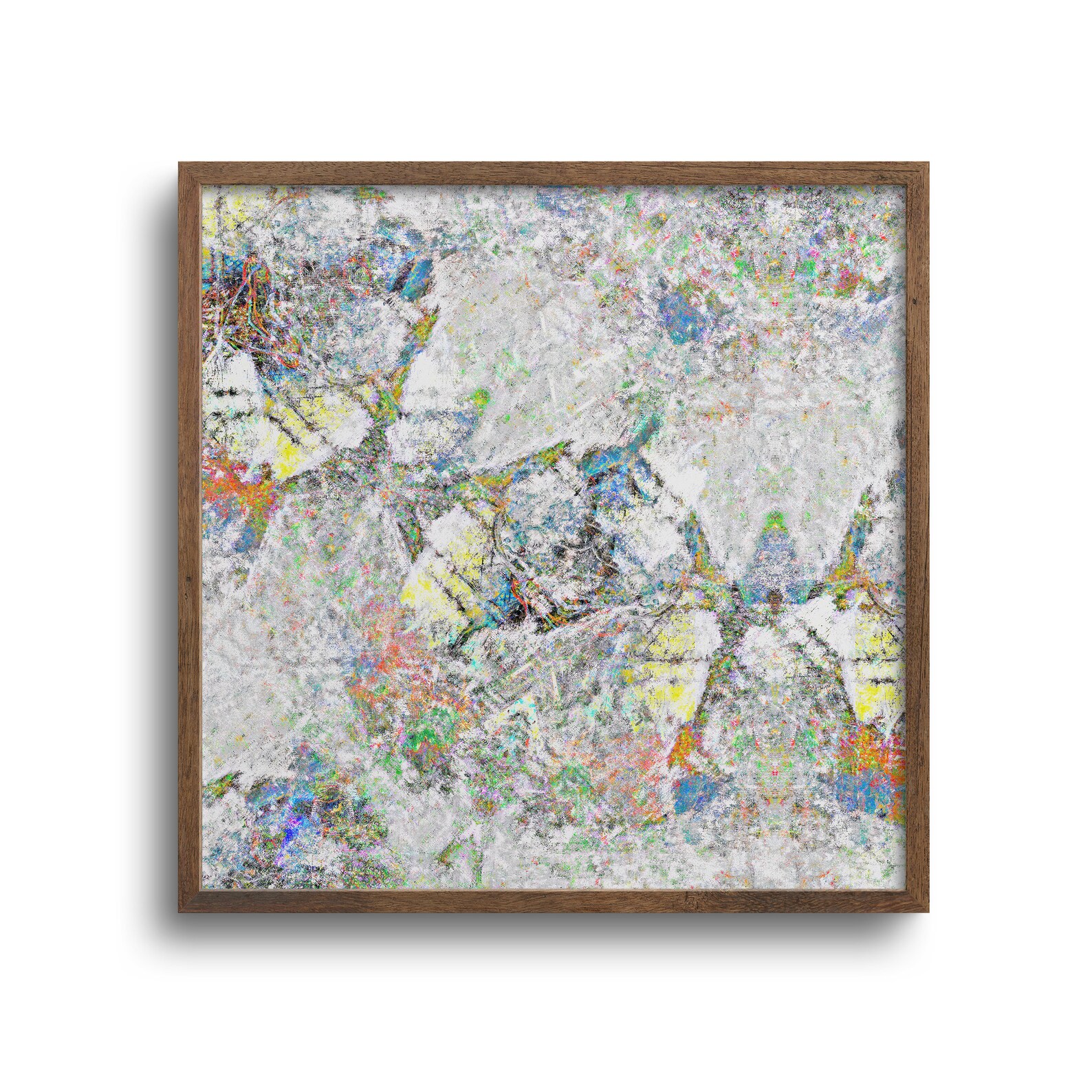 Muted Color Abstract Painting, Original Artwork, Large Square Print ...