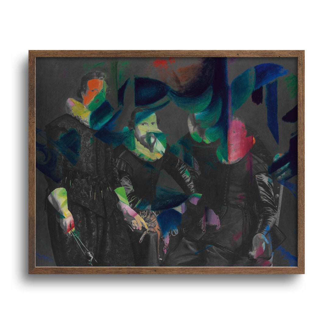 Antique Portrait, Altered Art, Moody Print, Dark Academia, Dutch ...