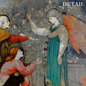 Altered Antique Oil Painting After Stanhope, Pre Raphaelite Wall Art ...