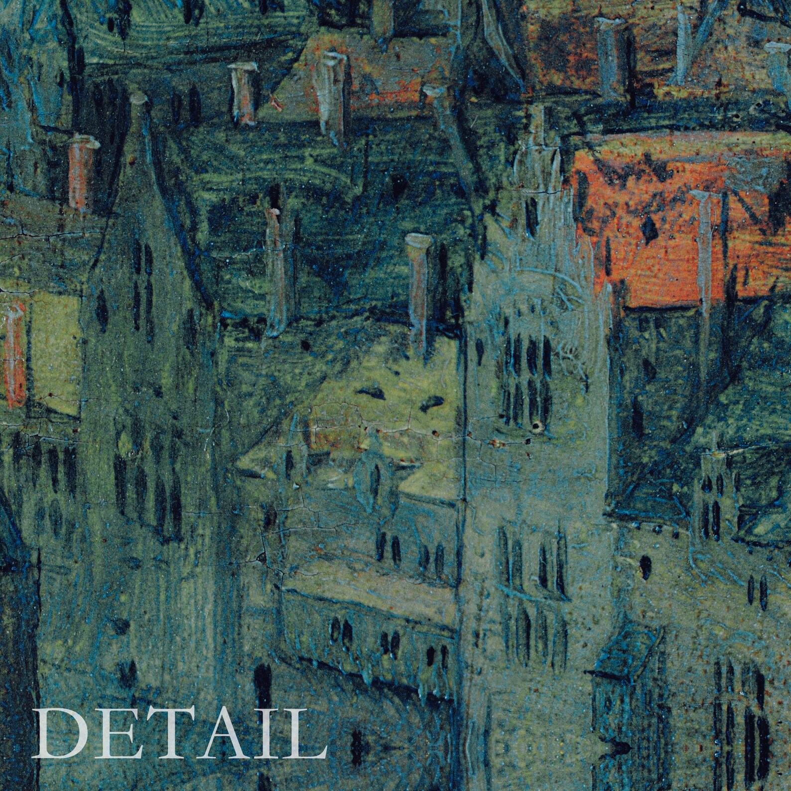 Abstract Medieval Cityscape Altered Antique Oil Painting | Etsy