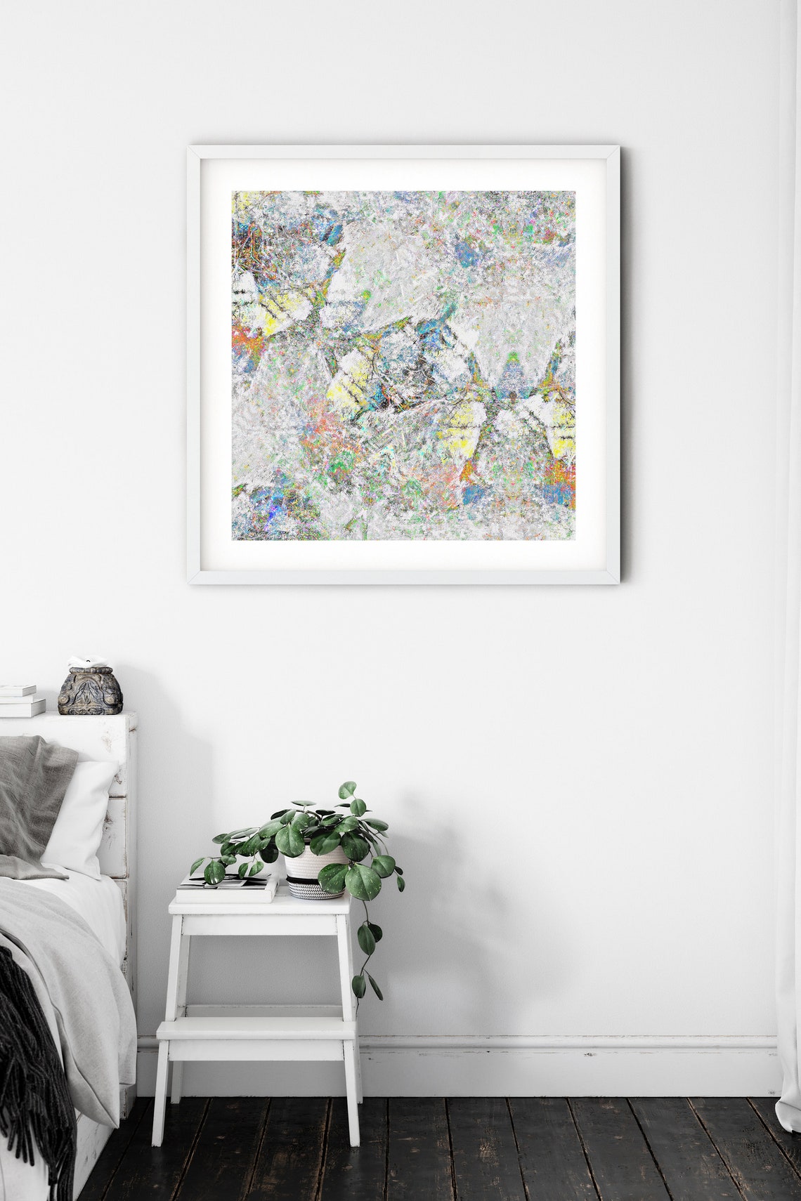 Muted Color Abstract Painting, Original Artwork, Large Square Print ...