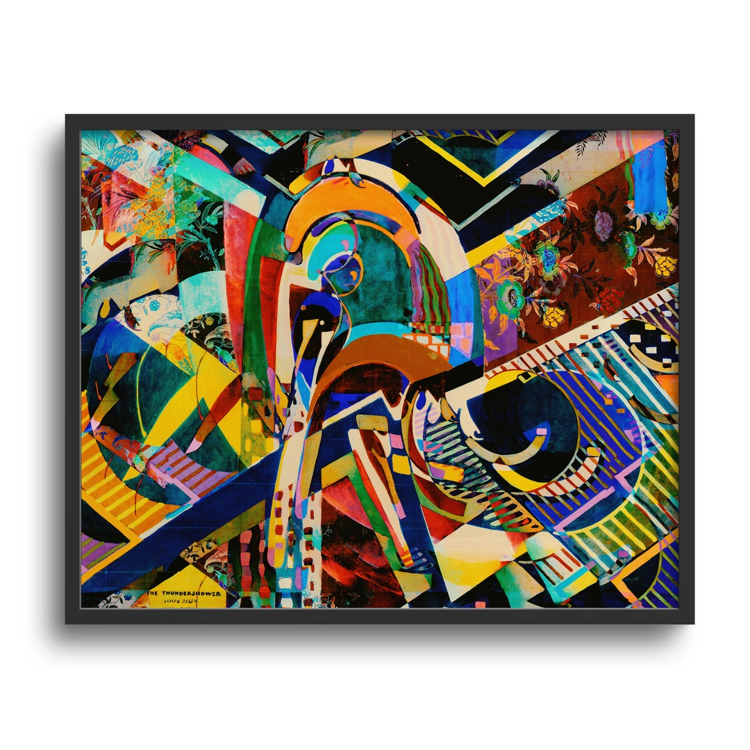 Vibrant Abstract Painting, Colorful Wall Art, Original Artwork, Print ...