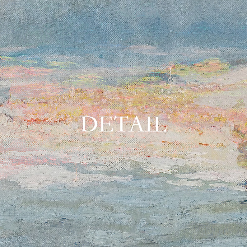 Abstract Seascape Print, Muted Colors, Vintage Painting Style - Etsy