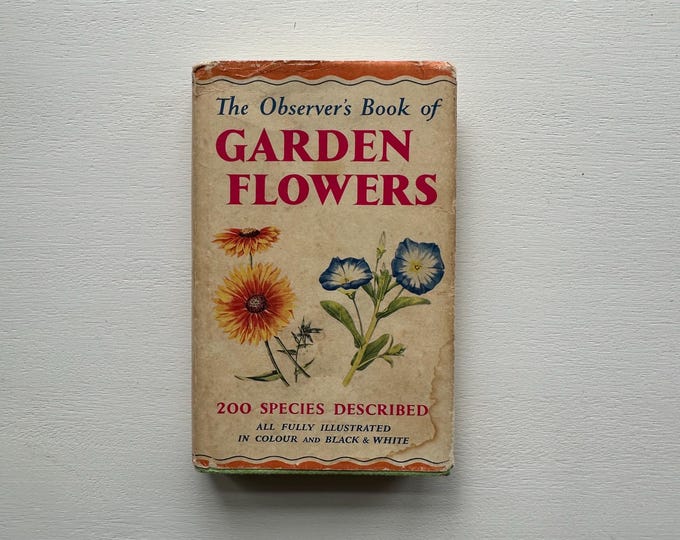Vintage Garden Flowers Book / Garden Home Decor / Vintage Home Decor - Etsy