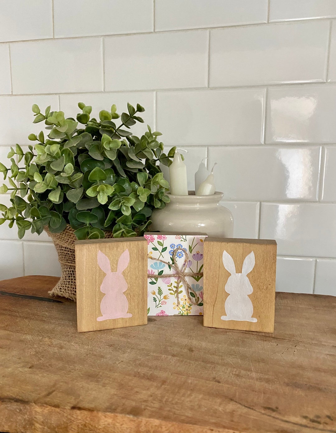 Set of Three Mini Easter Signs / Tiered Tray Easter Decor / Spring ...