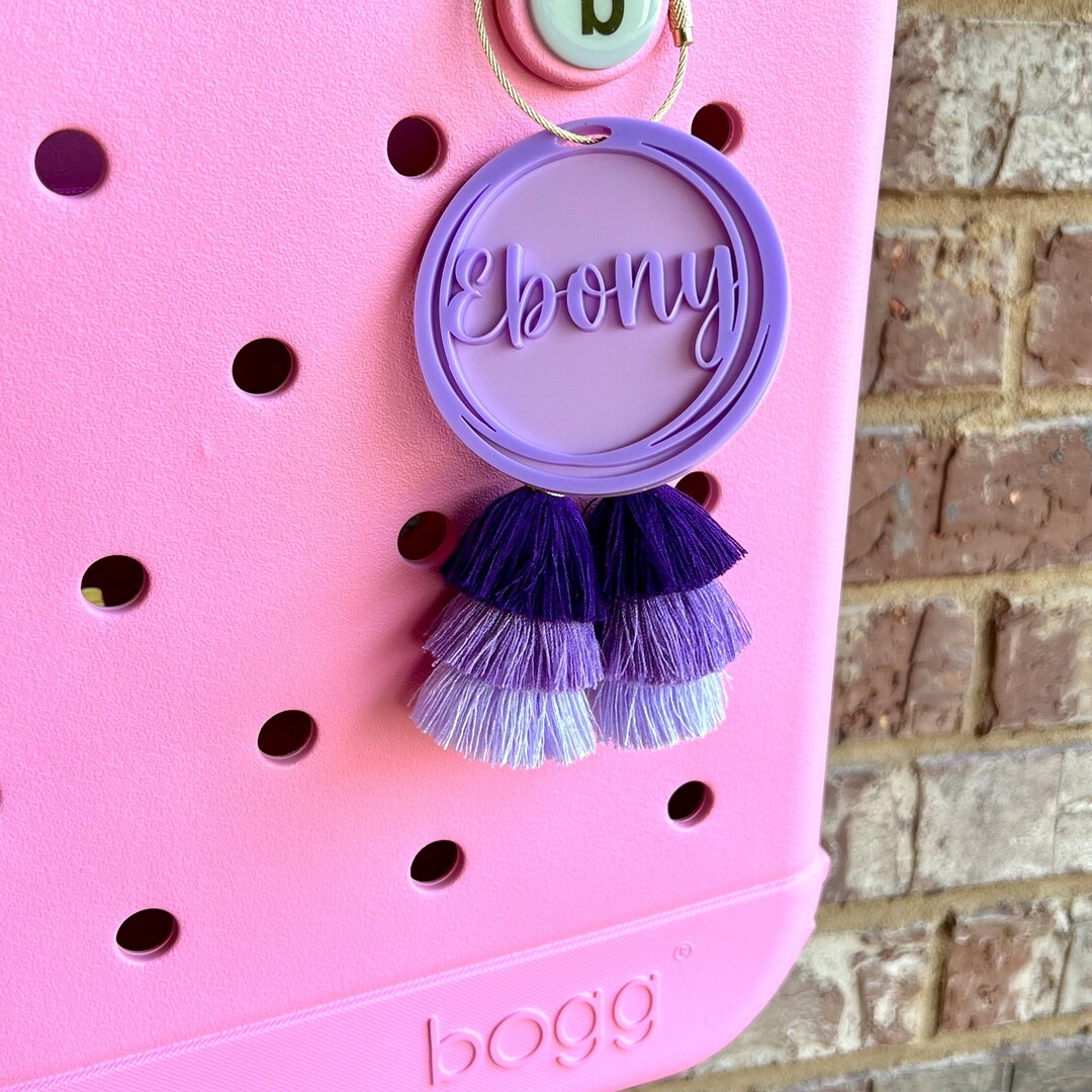Custom Bogg Bag Charm Bogg Bag Tassel Beach Tote Charm Personalized Bag Charm Name Charm Bogg ...