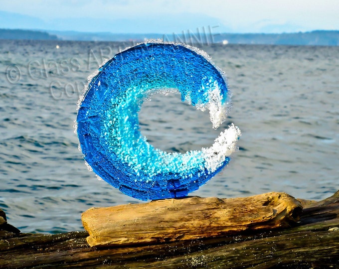 Beautiful Ocean Wave Fused Glass Turquoise - Etsy