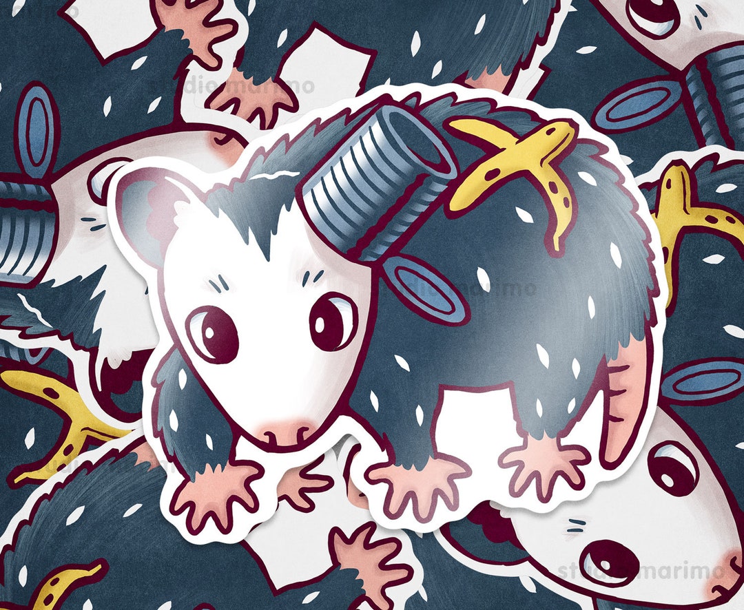 Awesome Garbage Possum Vinyl Sticker - Etsy