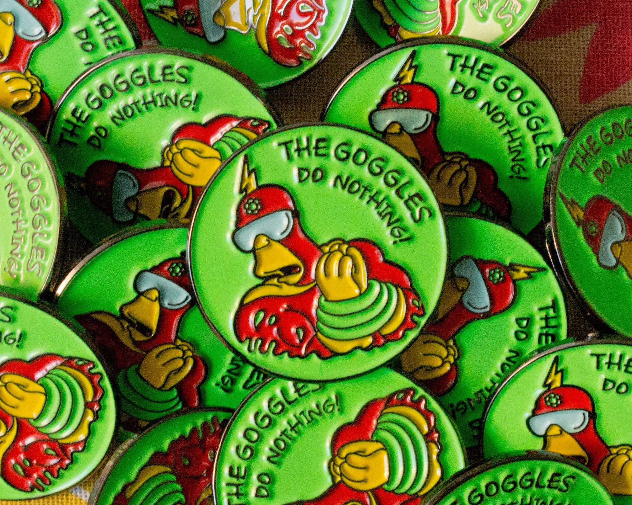 Radioactive Man Goggles Enamel Pin - Etsy