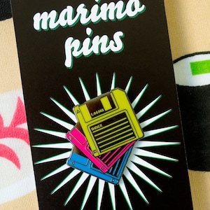Floppy Disks Enamel Pin - Etsy