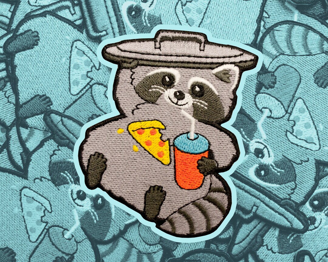 Snack Raccoon Patch - Etsy