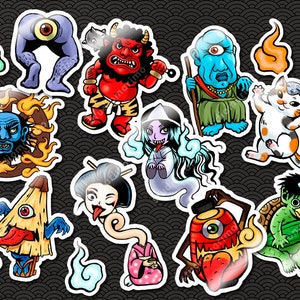 Yokai 13PC Vinyl Sticker Set - Etsy