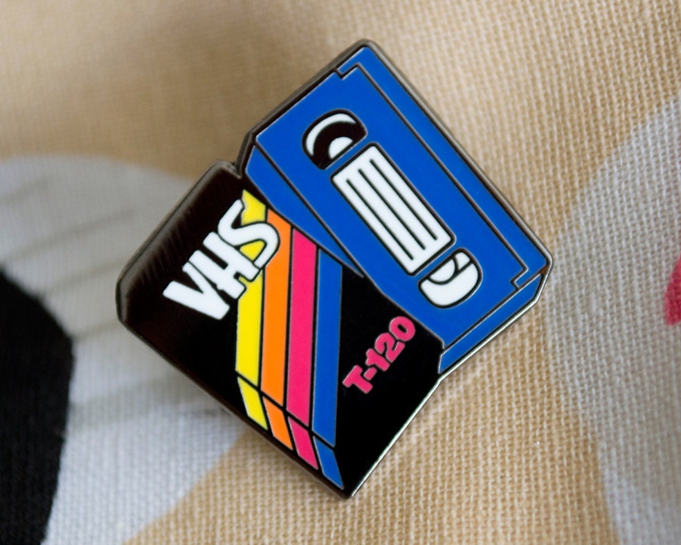 VHS Enamel Pin - Etsy
