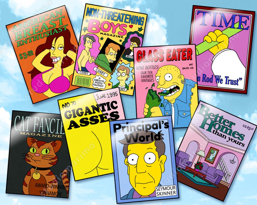 Springfield Magazines Vinyl Stickers - Etsy