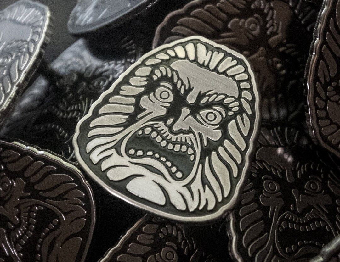 Zardoz Stone Head Enamel Pin - Etsy