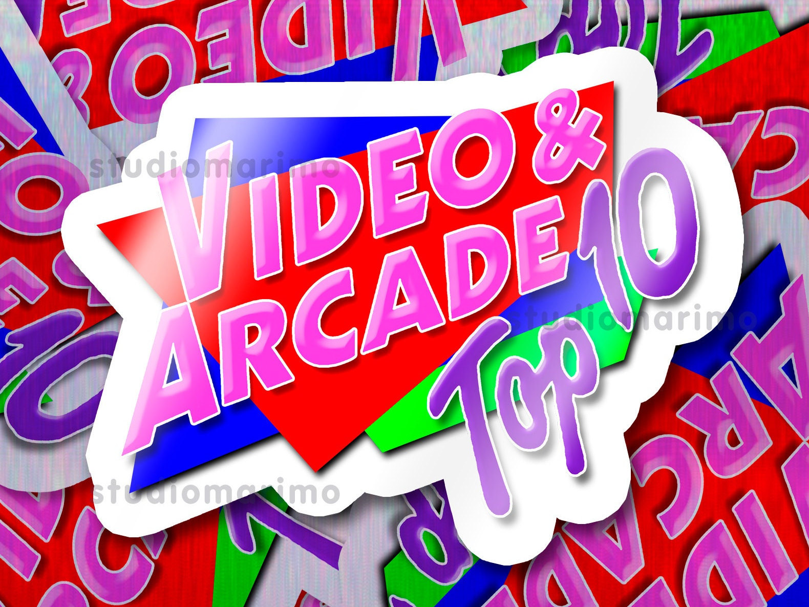 Video and Arcade Top 10 Vinyl Sticker - Etsy Canada