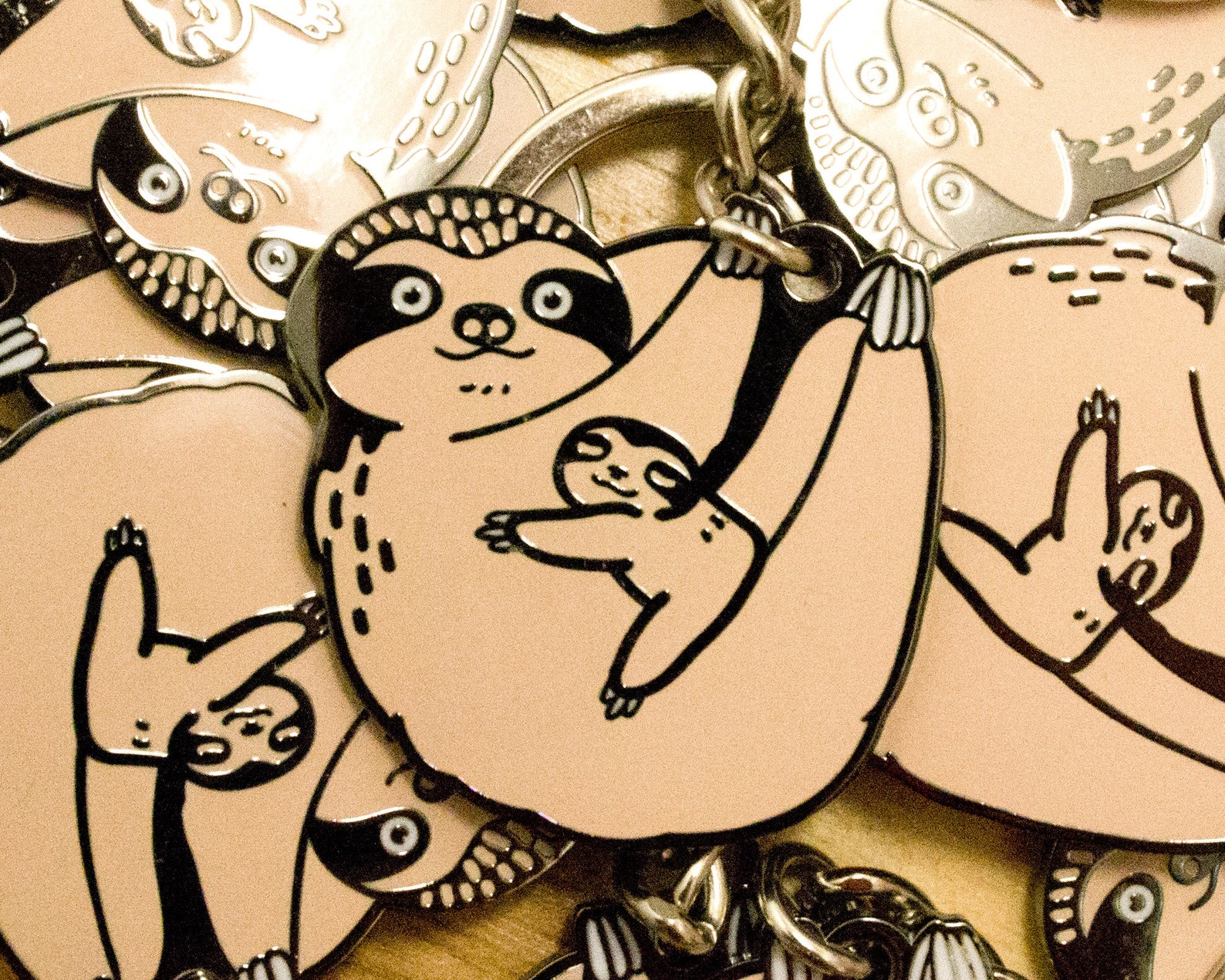 Sloth Keychain - Etsy