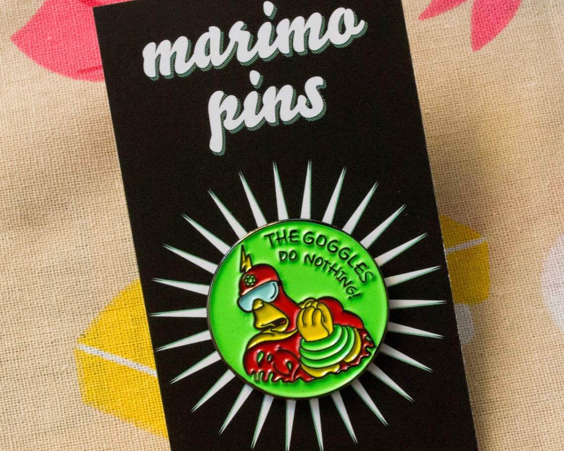 Radioactive Man Goggles Enamel Pin - Etsy