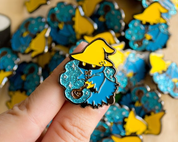 Black Mage Enamel Pin - Etsy