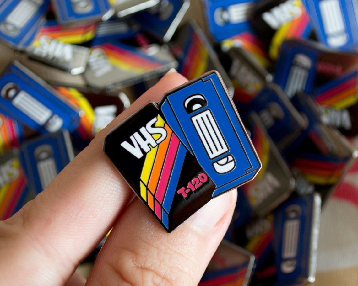 VHS Enamel Pin - Etsy