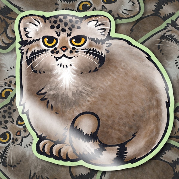 Wild Cat Sticker - Etsy