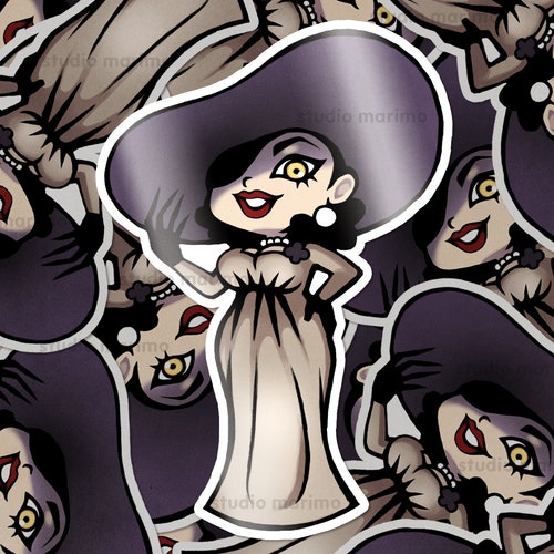 Lady Dimitrescu Sticker RE8 Decal Tall Vampire Lady | Etsy