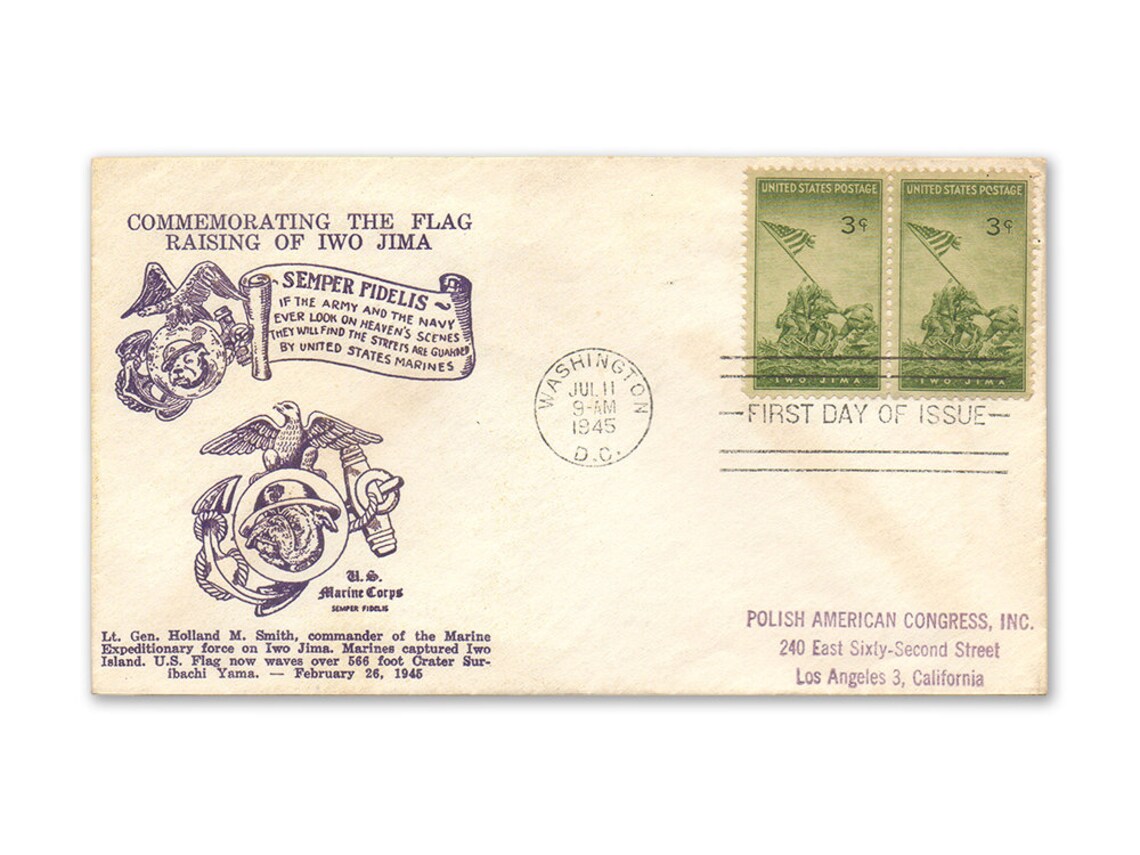 First Day Cover, USMC, Marine Corps, Artcraft Envelope, Postage Stamp ...