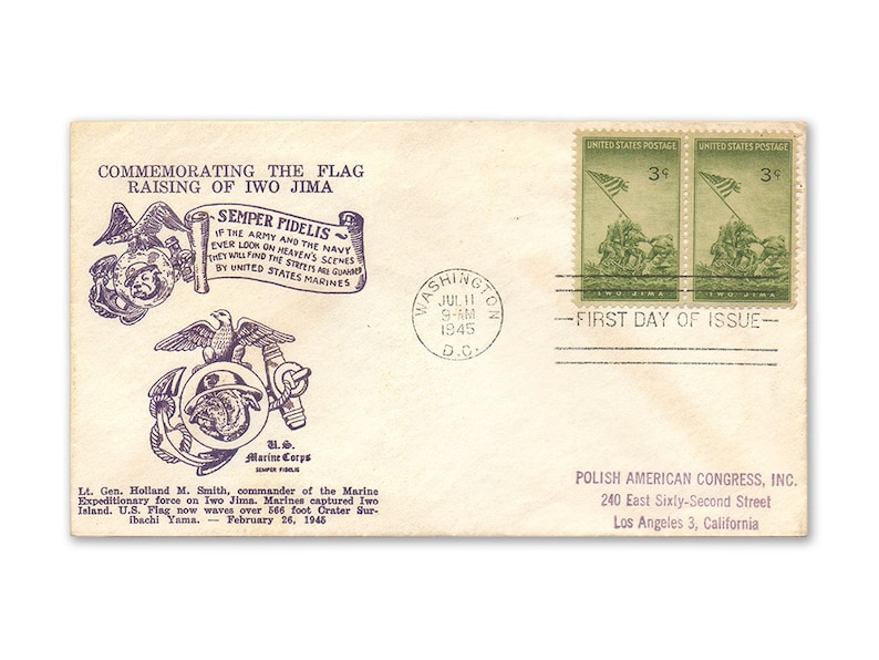 First Day Cover, USMC, Marine Corps, Artcraft Envelope, Postage Stamp ...