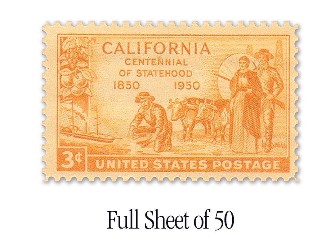 California History, California Statehood, Historic Event, US Postage ...