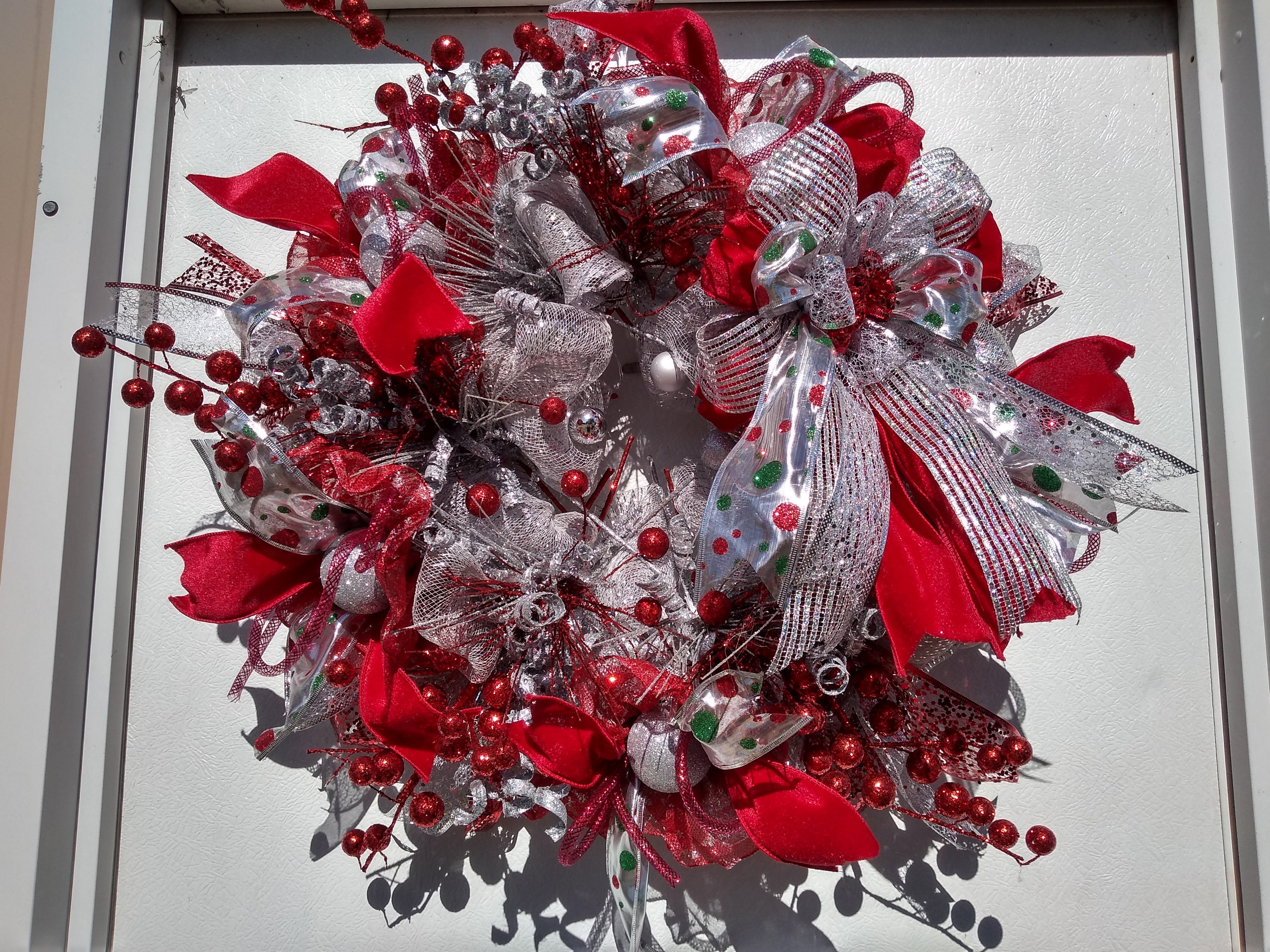 Snowflake Door Wreath - Etsy