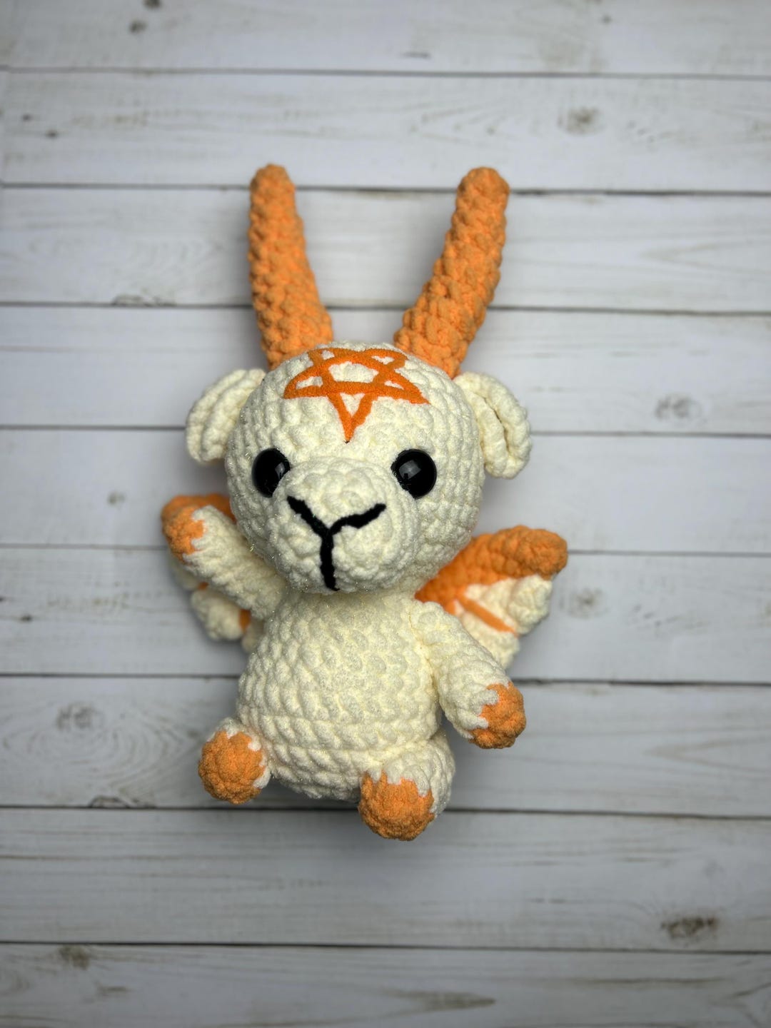 Orange Dreamsicle Sherbert Baby Baphomet ready to Ship - Etsy