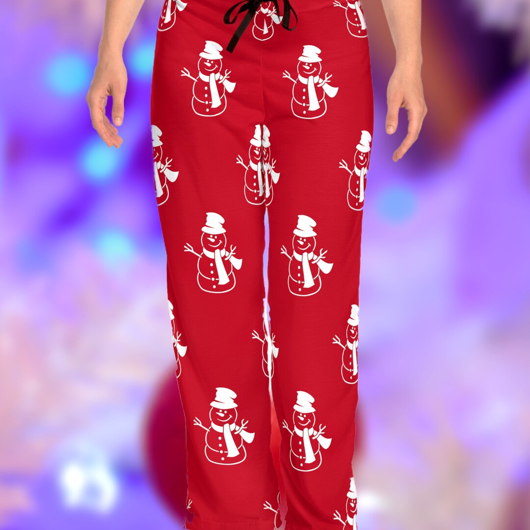 Snowman Women's Pajama Pants (AOP) - Etsy