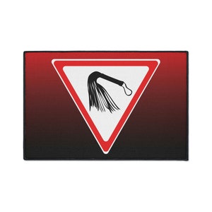 Flogging Whip Yield Sign Heavy Duty Floor Mat - Etsy