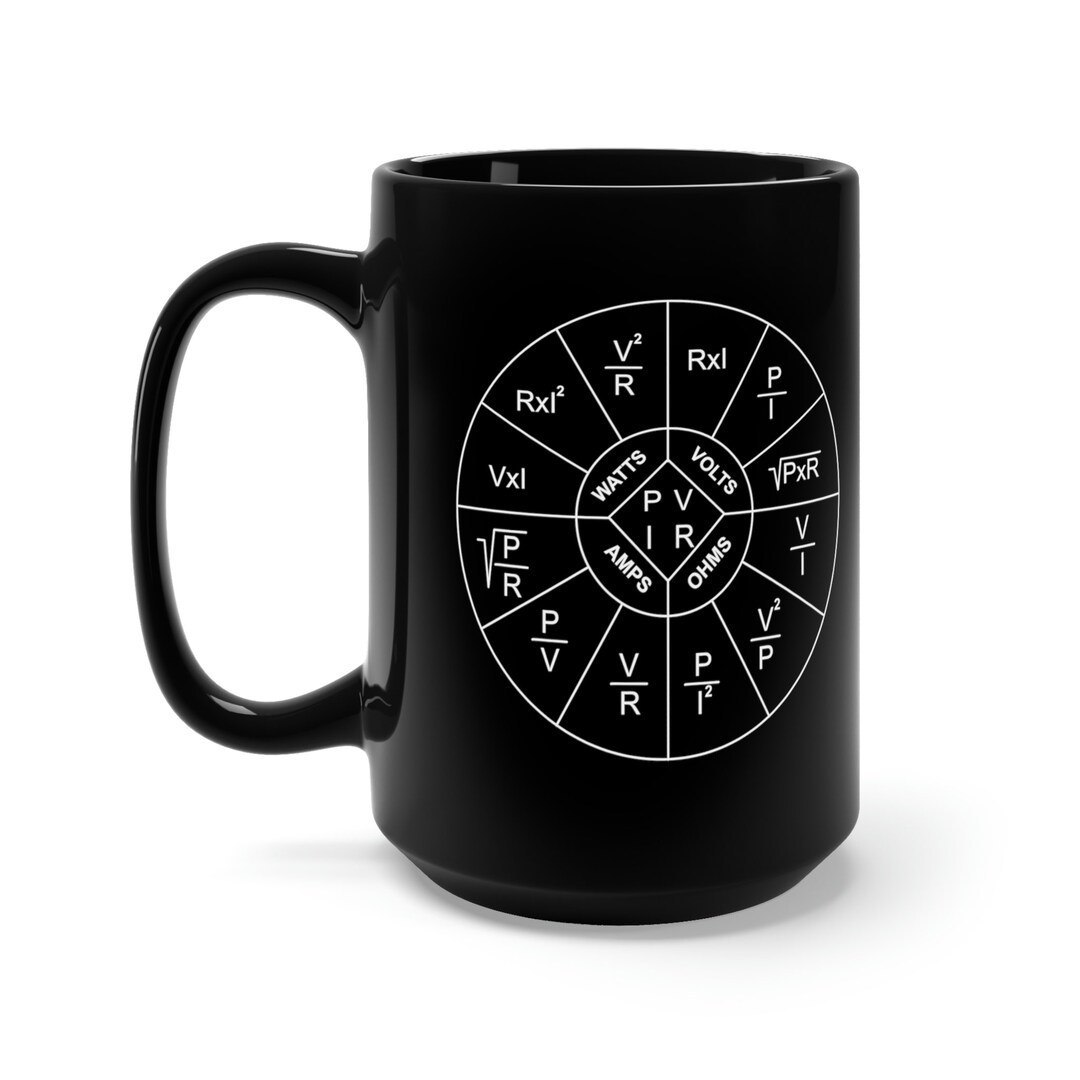 Ohm's Law Simplified Black Mug 15oz - Etsy