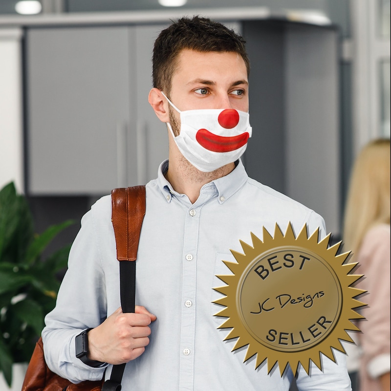 Smiling Face Mask - Etsy