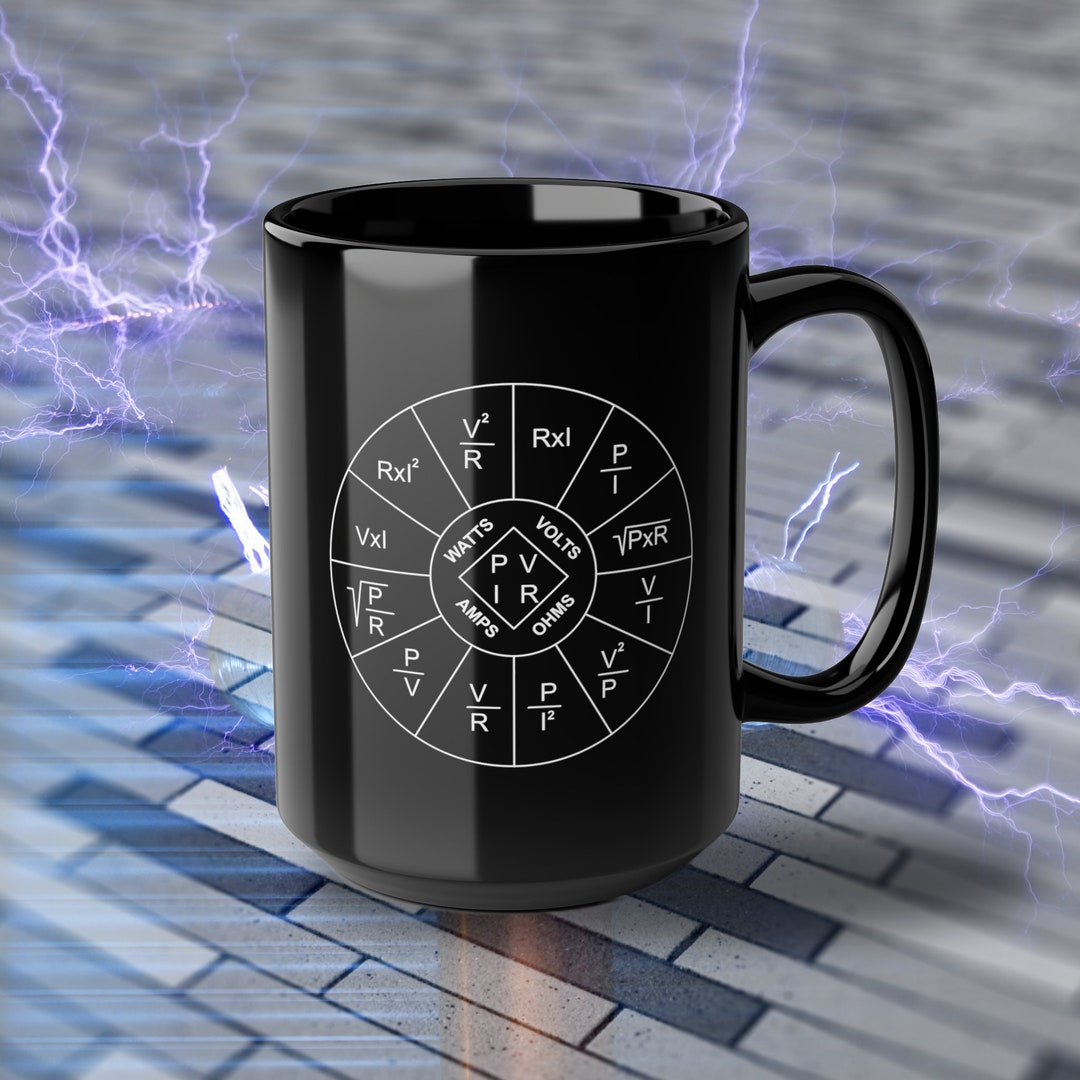 Ohm's Law Simplified Black Mug 15oz - Etsy