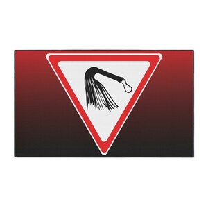 Flogging Whip Yield Sign Heavy Duty Floor Mat - Etsy