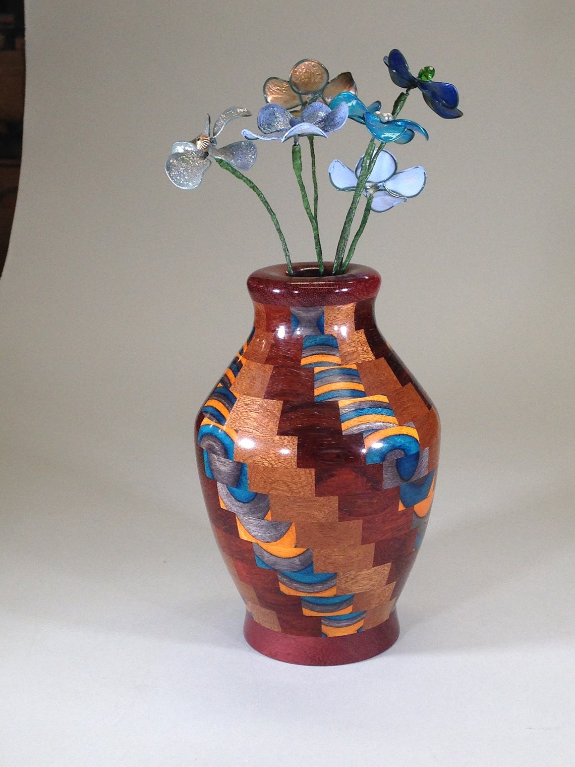 turned-segmented-wood-vase-handmade-flower-vase-etsy