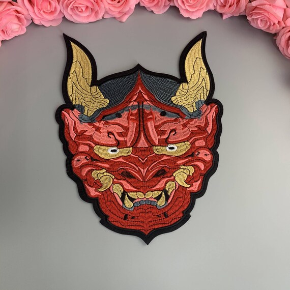 Large punk demon patch demon embroidery patch DIY clothing | Etsy